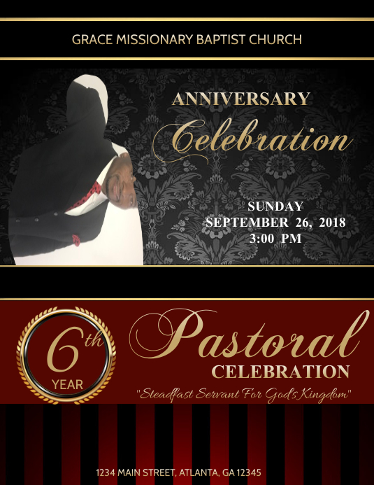 Pastor Anniversary Template PosterMyWall pastor-anniversary-template-postermywall