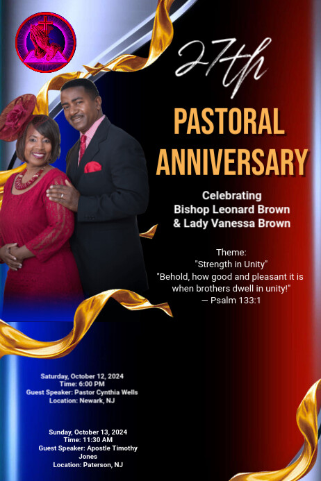 Copy of Pastor Anniversary Poster | PosterMyWall