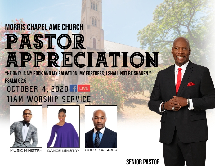 pastor appreciation anniversary program Template | PosterMyWall