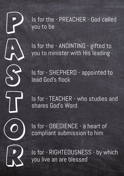 Pastor Appreciation Template | PosterMyWall