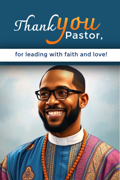 Pastor appreciation Template | PosterMyWall