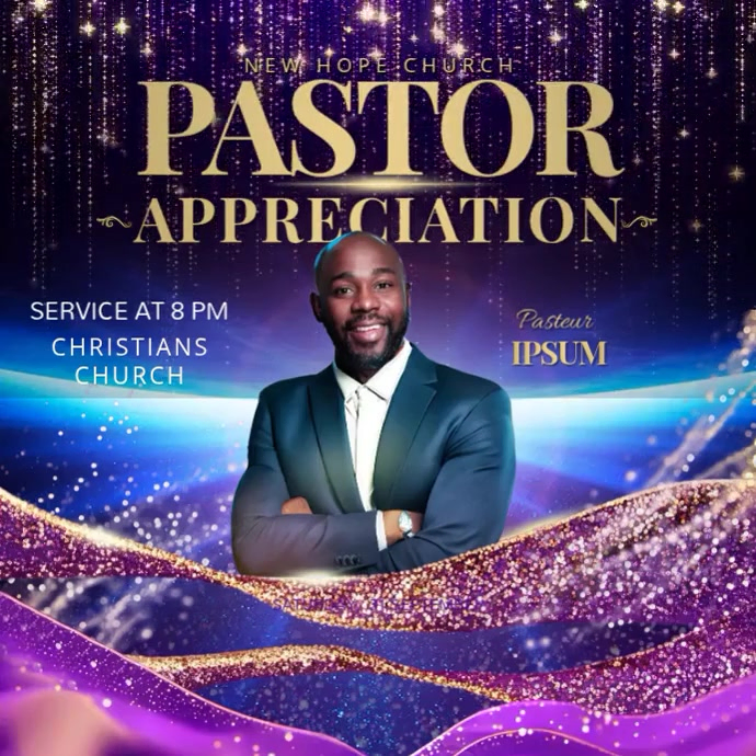 Pastor Appreciation Template | PosterMyWall