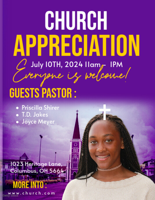 Pastor Appreciation Flyer Template | PosterMyWall