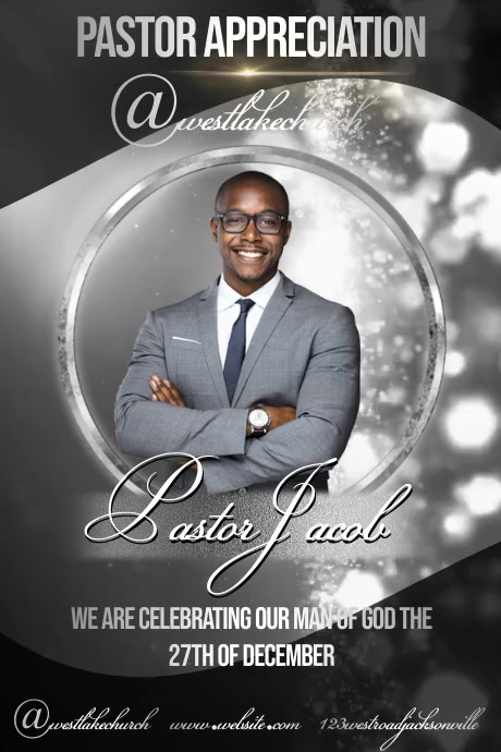 Copy of pastor appreciation poster template | PosterMyWall