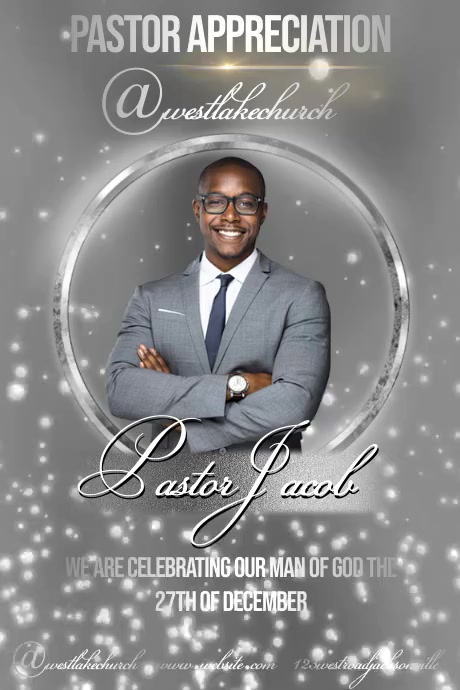 pastor appreciation poster template | PosterMyWall