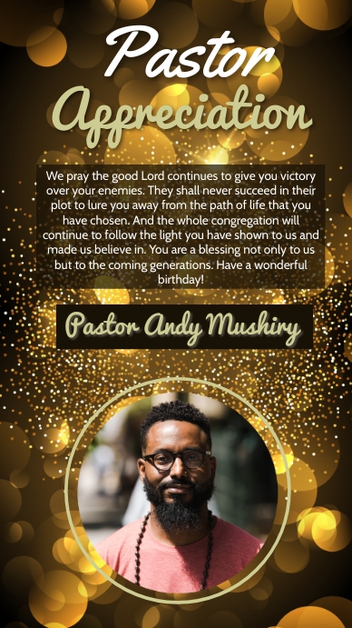 pastor appreciation SOCIAL MEDIA GRAPHICS Template | PosterMyWall