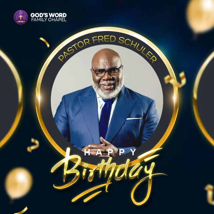 pastor birthday flyer Template | PosterMyWall