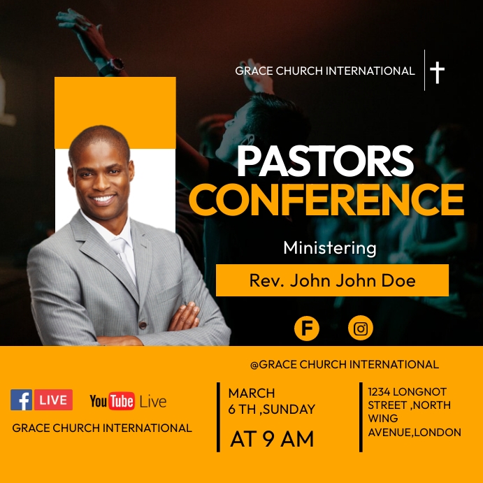 Copy of PASTOR CONFERENCE FLYER | PosterMyWall