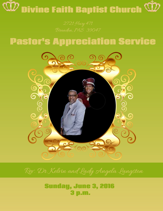 PASTOR'S APPRECIATION Template | PosterMyWall