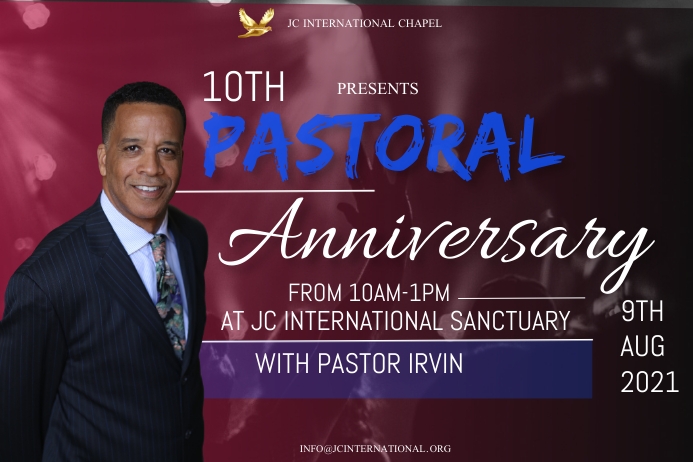 Pastoral Anniversary poster Template | PosterMyWall