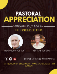 pastor appreciation celebration flyer Template | PosterMyWall