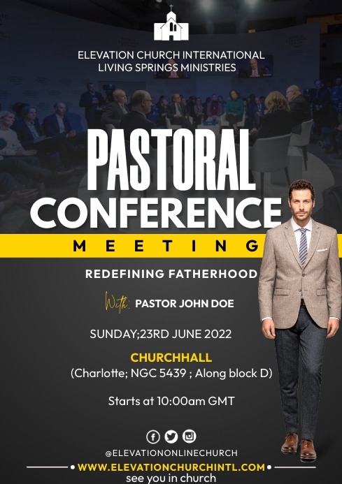 Pastoral conference Template | PosterMyWall