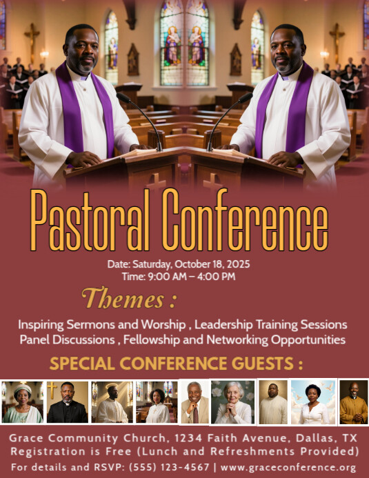 Copy of Pastoral conference flyer | PosterMyWall