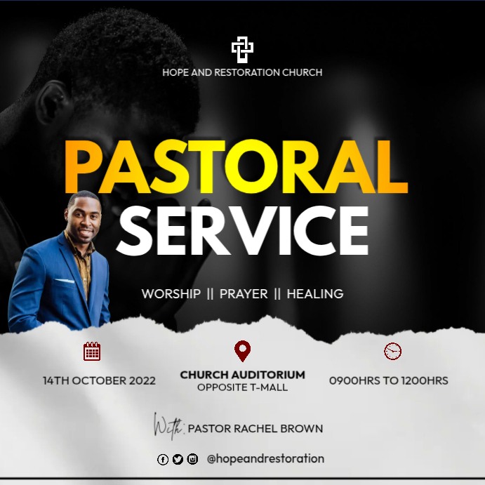 Modèle Pastorale | PosterMyWall