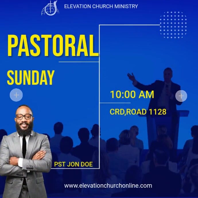 PASTORAL SUNDAY (2) Template | PosterMyWall