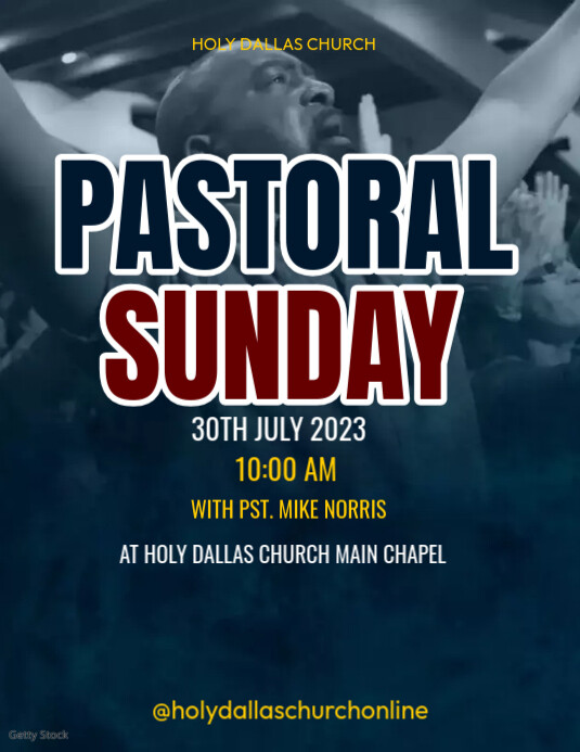 Modèle pastoral sunday | PosterMyWall