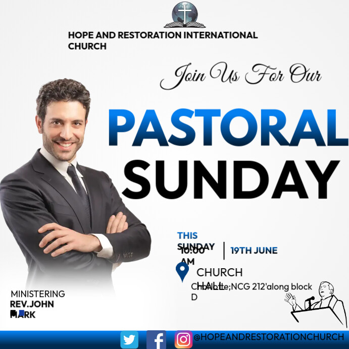 pastoral sunday Template | PosterMyWall