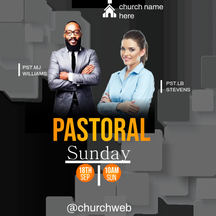 Copy of pastoral sunday | PosterMyWall