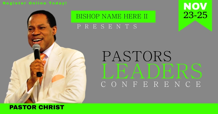 Pastors' conference poster template | PosterMyWall