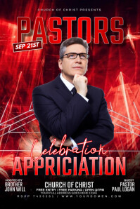 PASTORS APPRICIATION CELEBRATION Template | PosterMyWall