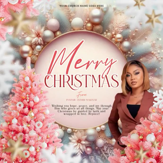 Modèle pastors merry christmas card template | PosterMyWall