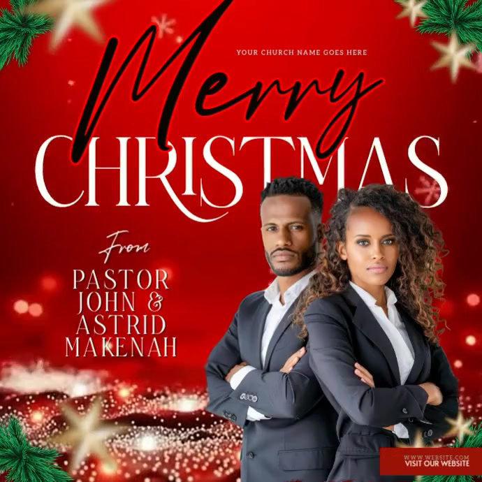 PASTORS MERRY christmas card template | PosterMyWall