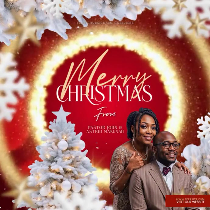 Plantilla de pastors merry christmas card template | PosterMyWall
