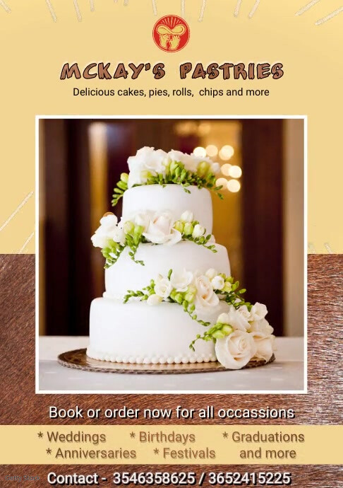 Pastries flyer Template | PosterMyWall