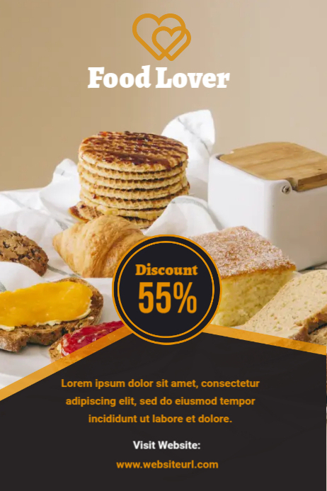 Pastry Food Discount Template | PosterMyWall