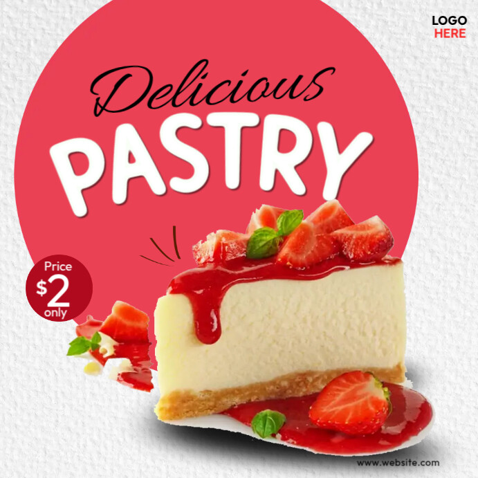 Pastry Menu Sale Template | PosterMyWall