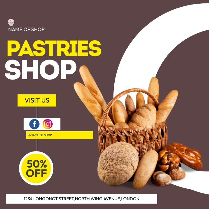 PASTRY SHOP FLYER Template | PosterMyWall