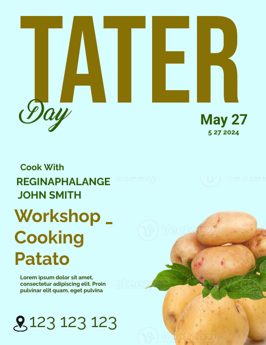 Plantilla de Patato flyer design | PosterMyWall