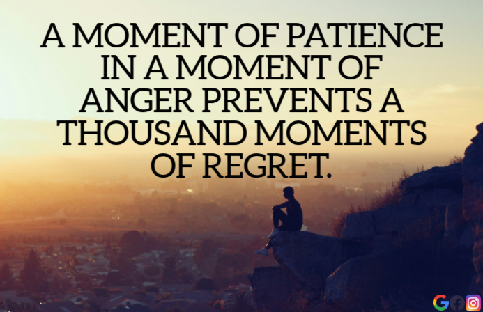 PATIENCE AND REGRET QUOTE TEMPLATE | PosterMyWall