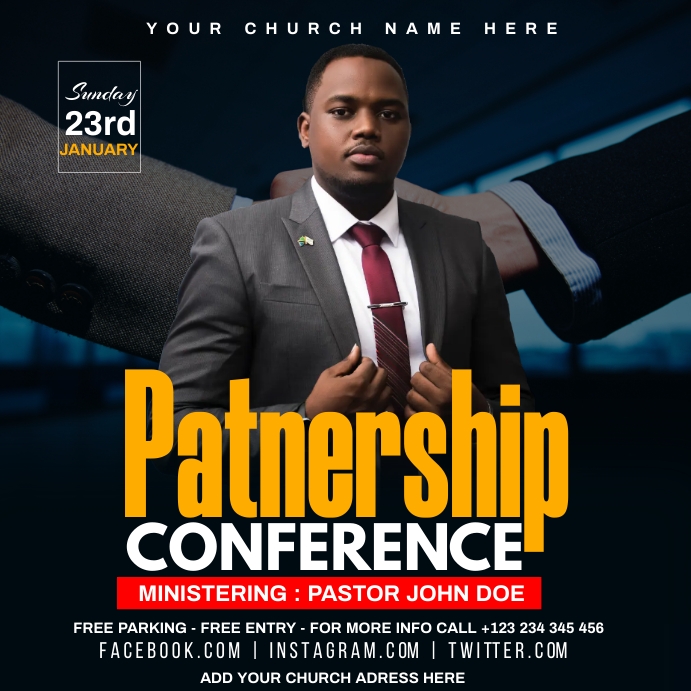patnership conference Template | PosterMyWall