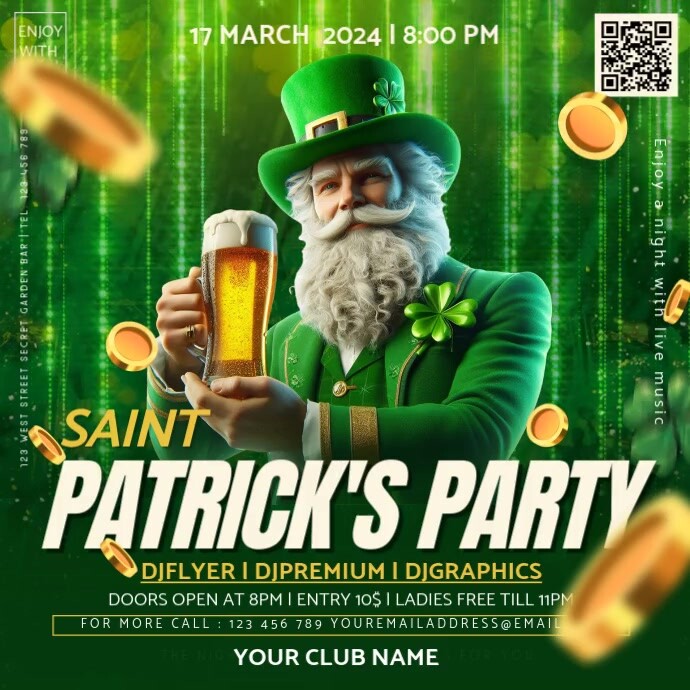 patrick's day, event, party Template | PosterMyWall