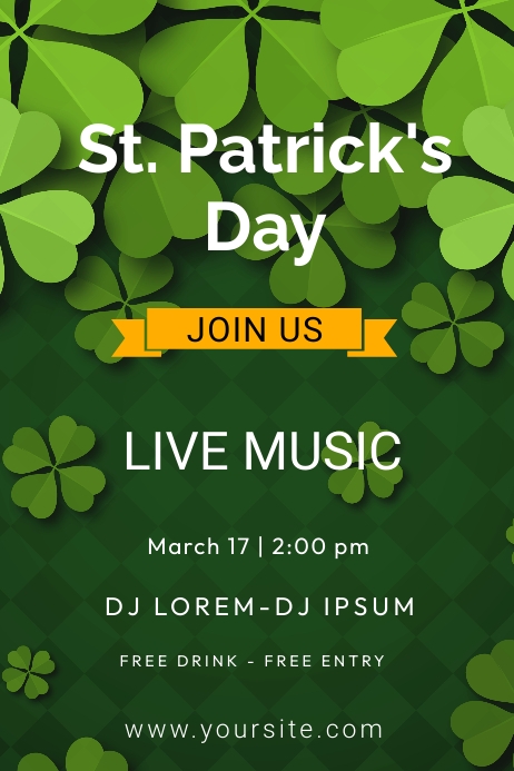 patrick's day banner Template | PosterMyWall
