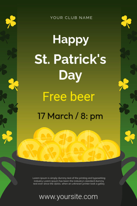 patrick's day poster Template | PosterMyWall