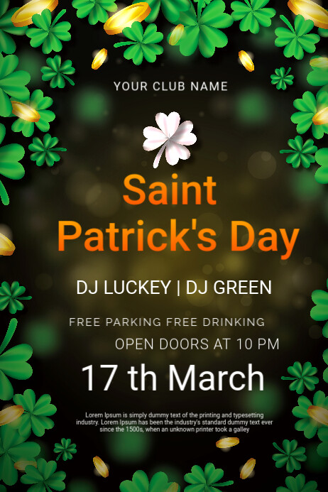 patrick's day poster Template | PosterMyWall