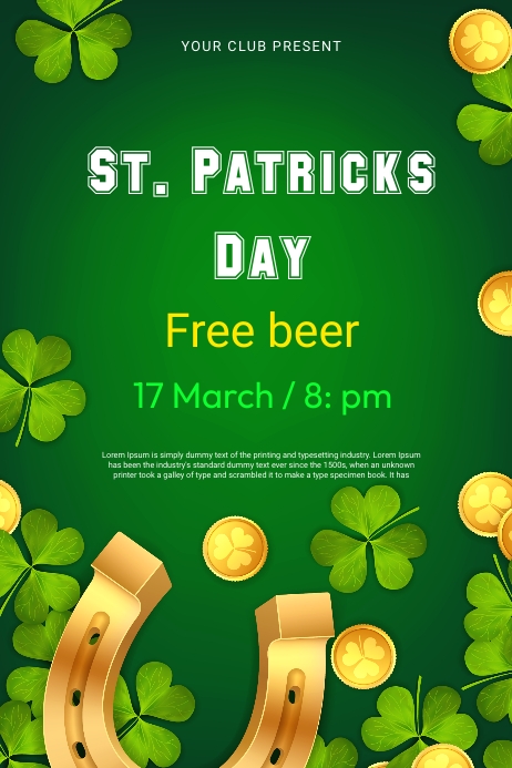 patrick's day poster Template | PosterMyWall