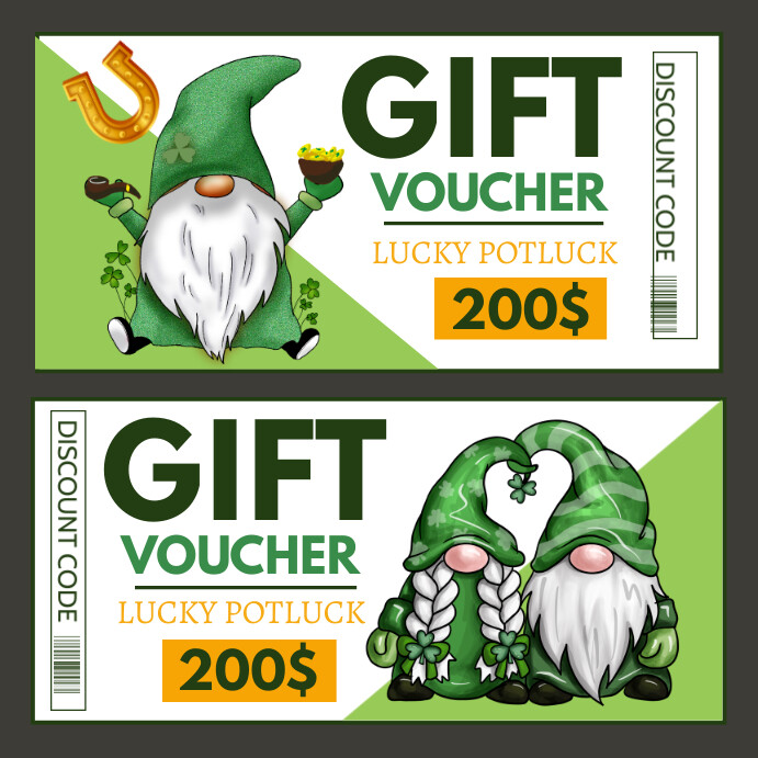 Patrick's gift voucher Template | PosterMyWall