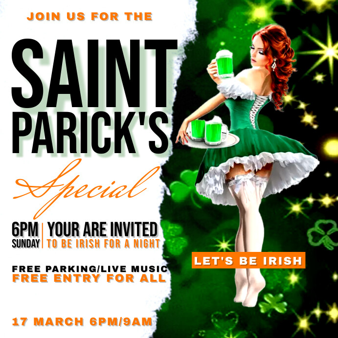 Patrick's Night Party Template | PosterMyWall