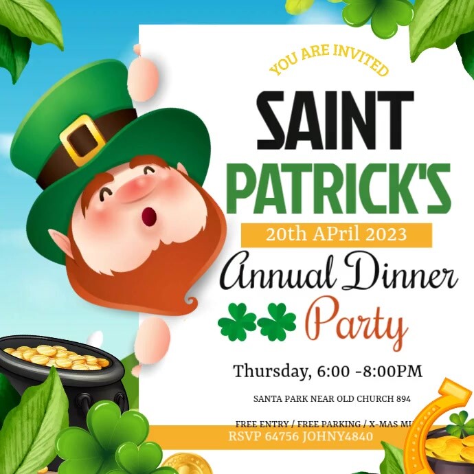 patrick's party Template | PosterMyWall