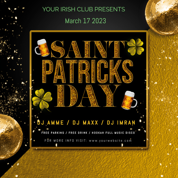 PATRICK DAY Template | PosterMyWall