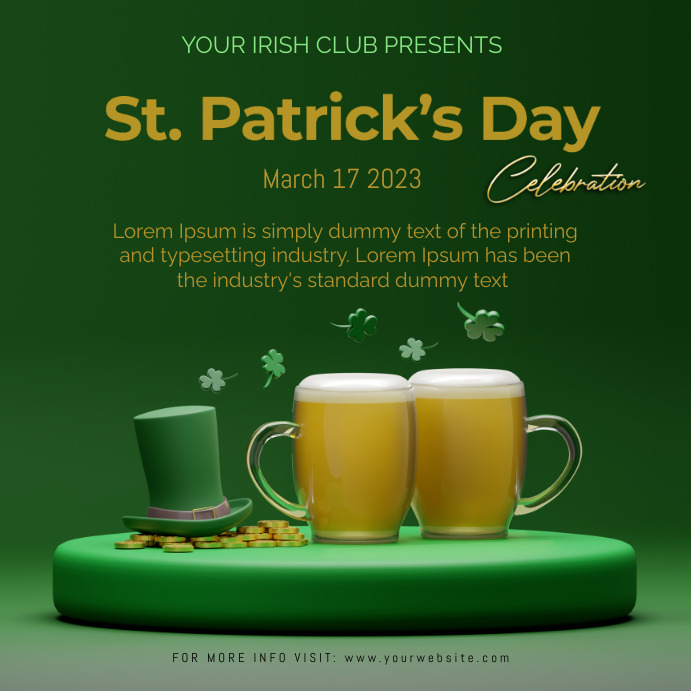 Copy of PATRICK DAY | PosterMyWall