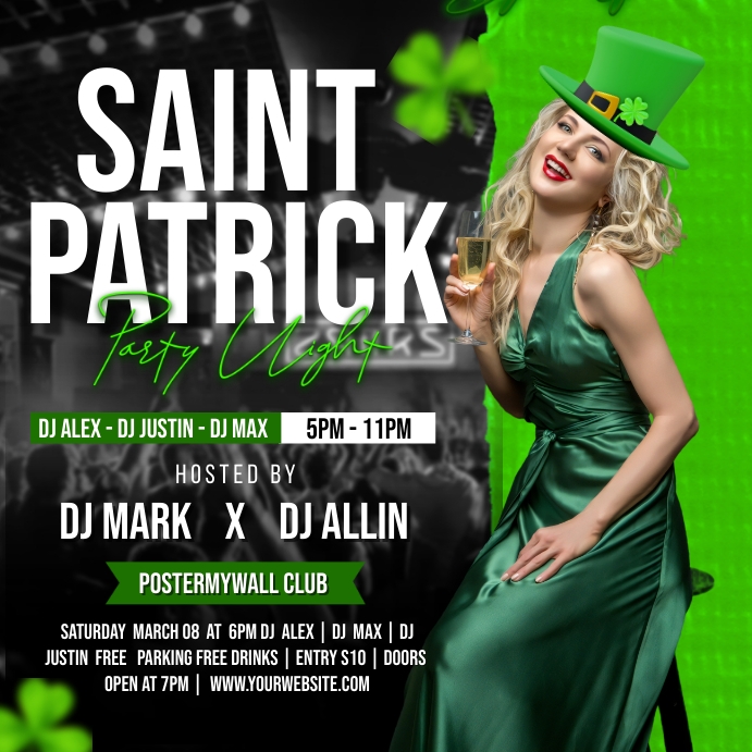 Patricks day party Template | PosterMyWall