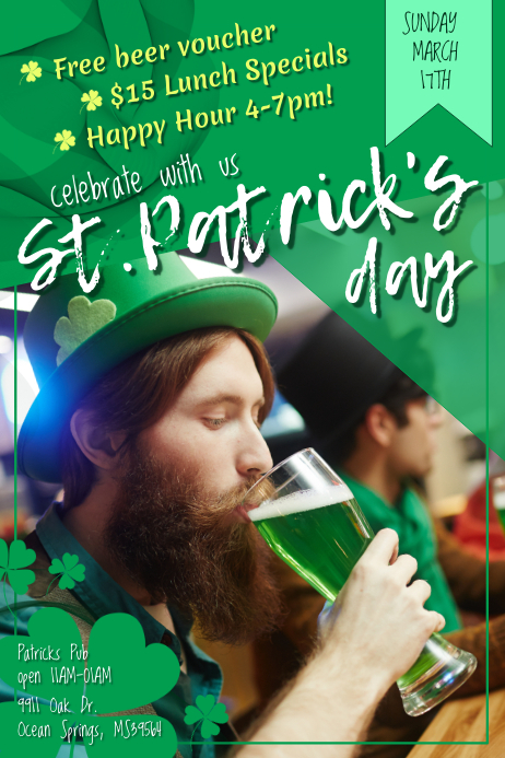 Copy of patricks | PosterMyWall