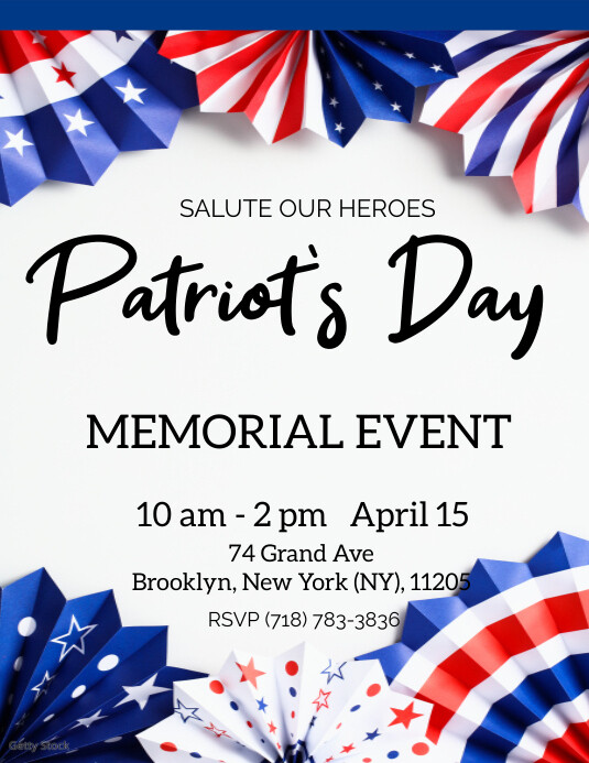 Patriot's day invitation Template | PosterMyWall