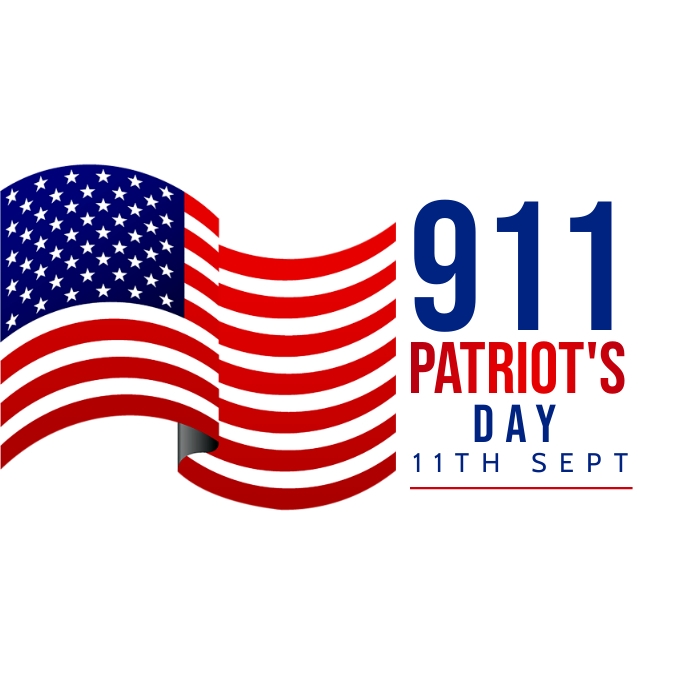 Patriot's Day Poster with US Flag Template | PosterMyWall