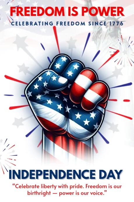 Patriotic Independence Day Flyer | Freedom Celebration Poster SEO Tags ...