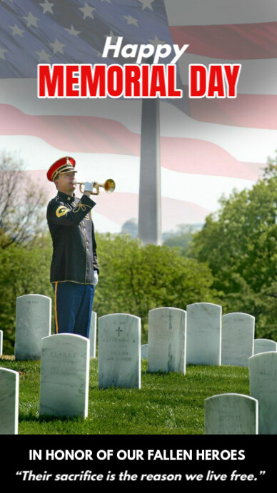 Copy of Patriotic Memorial day flyer | PosterMyWall